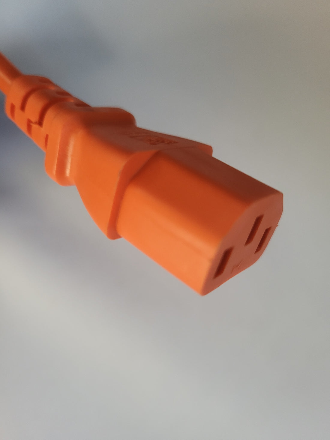 600mm PVC Coiled Kettle Lead UK Mains Power Plug to IEC C13, in Orange ...